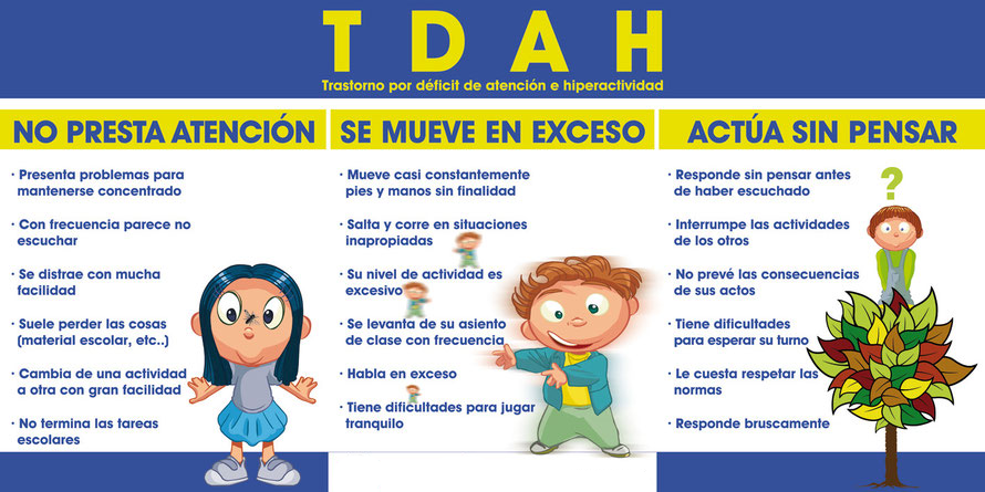Reduce el transtorno por déficit de atención e hiperactividad "TDAH"